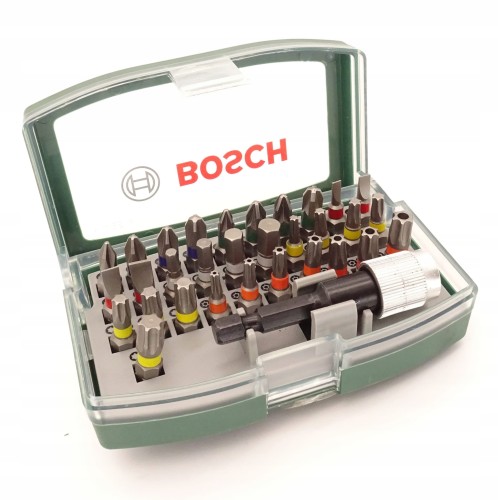 Zestaw bitów z uchwytem Bosch 2607017063 32szt PH PZ Torx Hex SL Qmart ...